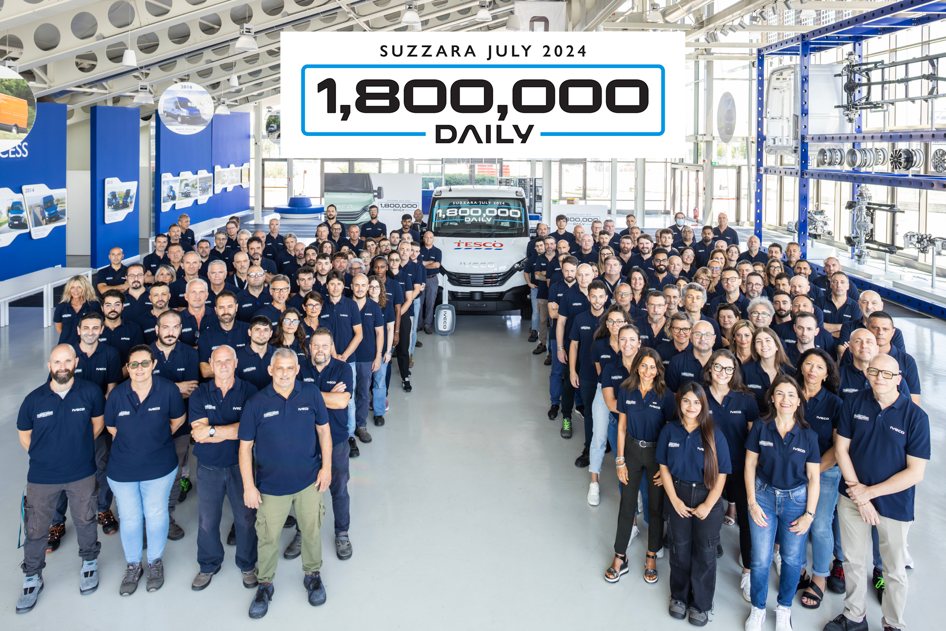 IVECO celebra l’importante traguardo di 1.800.000 Daily prodotti nello stabilimento di Suzzara