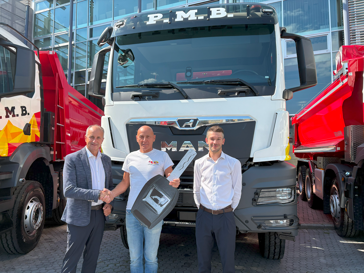 PMB sceglie MAN per il futuro del cava-cantiere
